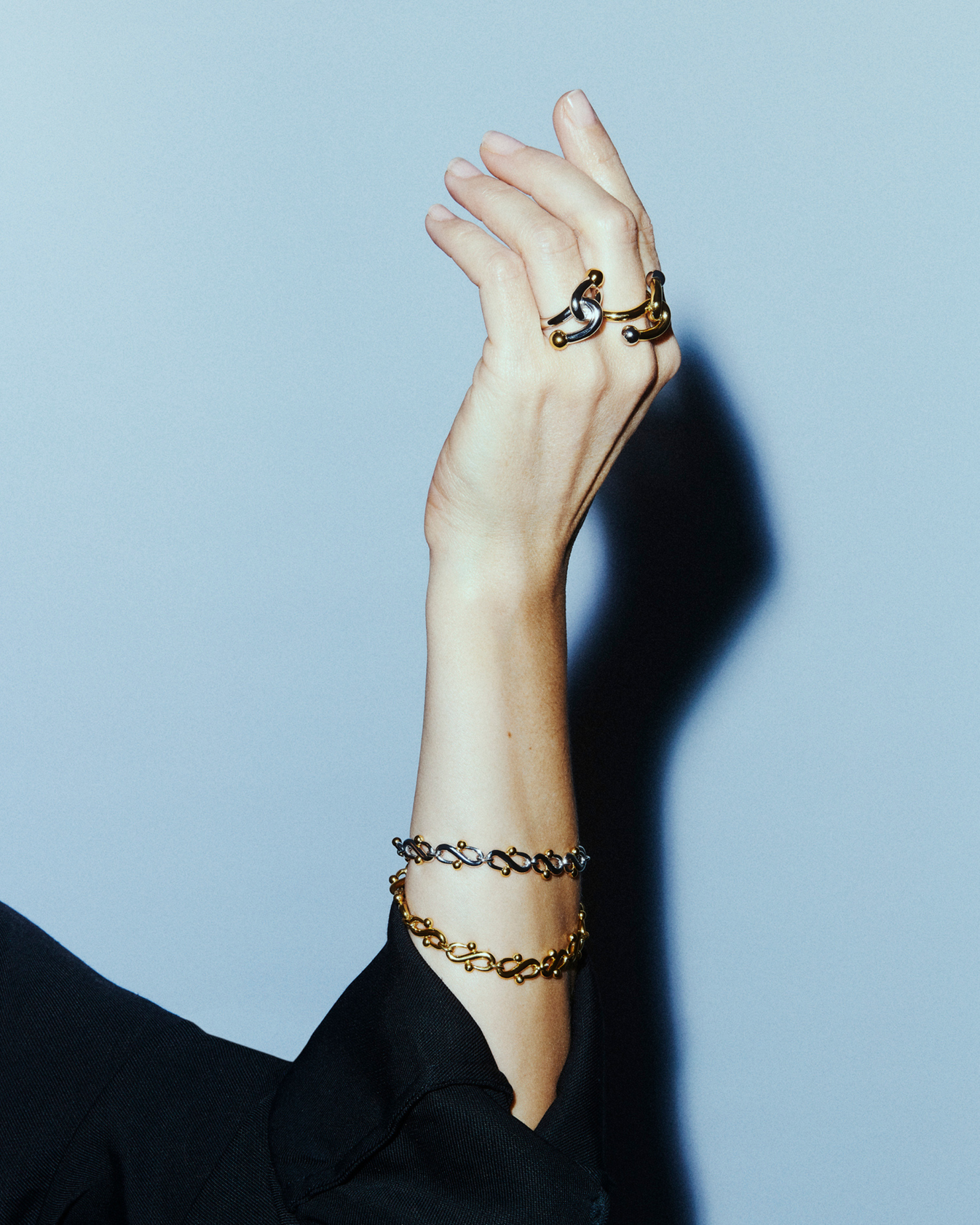 Falcate ring silver | ENNUI Atelier