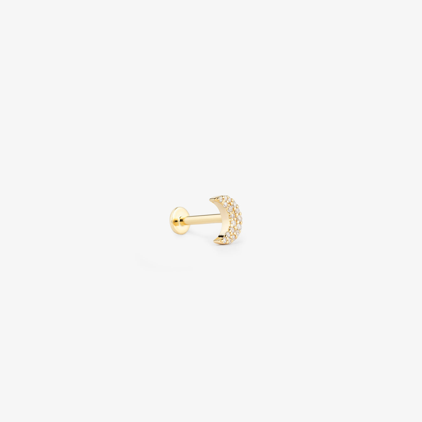 LUNA LABRET - WHITE DIAMOND & YELLOW GOLD – ENNUI Atelier