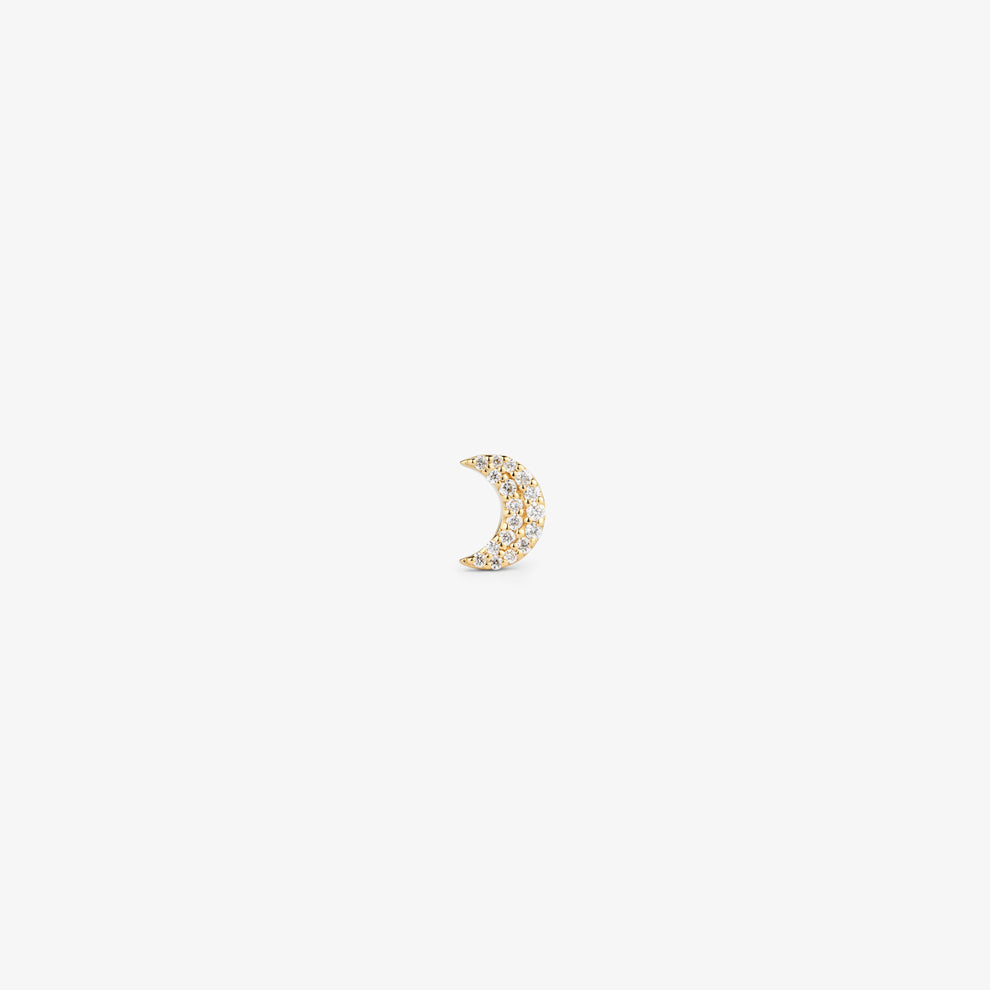 LUNA LABRET - WHITE DIAMOND & YELLOW GOLD – ENNUI Atelier